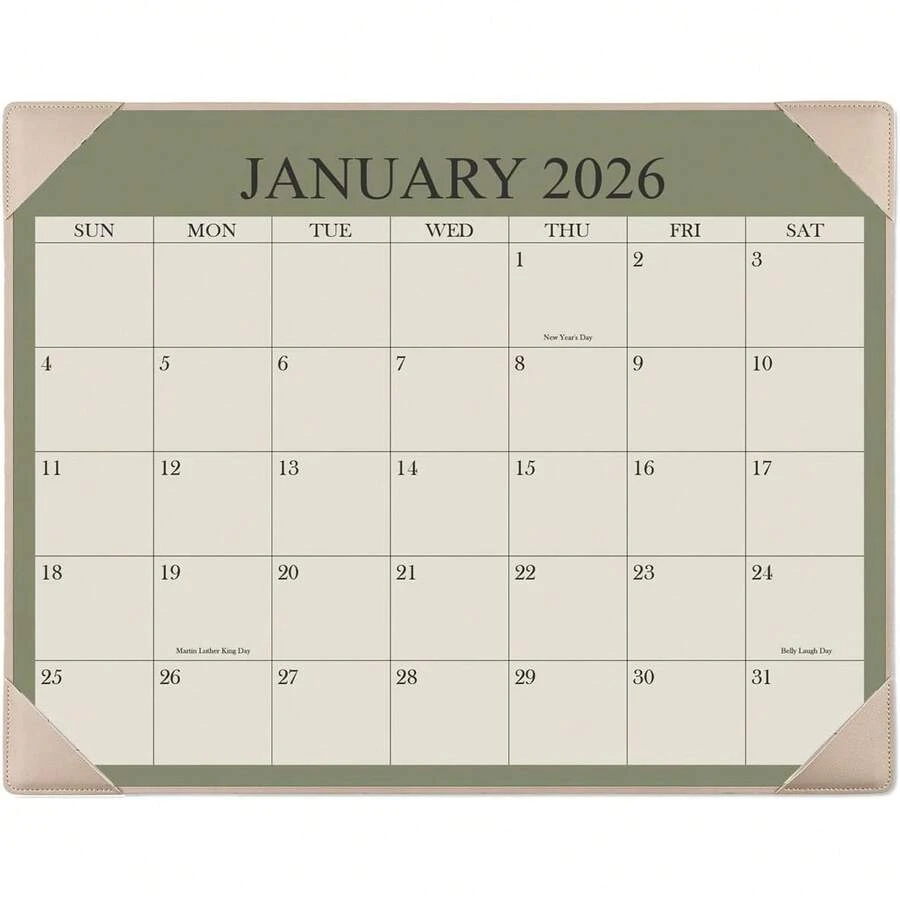 Desk Calendar 2026 With Desktop, 18 Month Small Desk Pad Calendar From ...