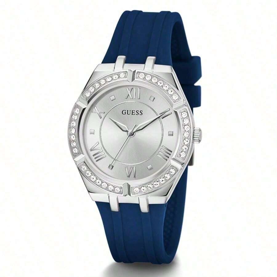 Guess Reloj de cuarzo para mujer, caja de reloj de acero inoxidable ...