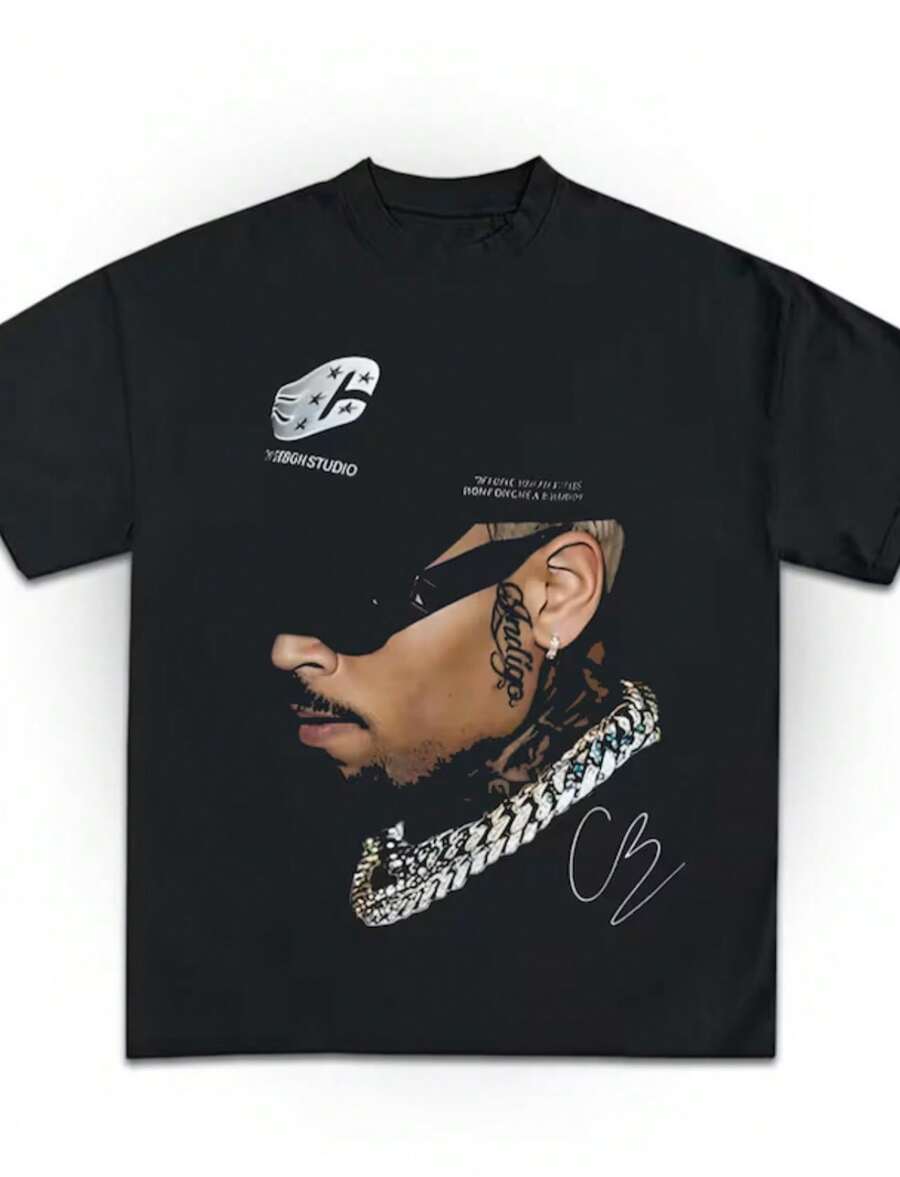 The Face Of Breezy Chris Brown Shirt, RnB Merch, Chris Brown Fan Club ...