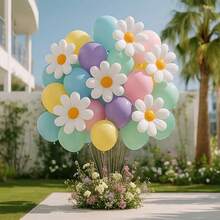 114 Peças Conjunto de Balões na Cor Pastel de Macaron, Doce e Fofo ...