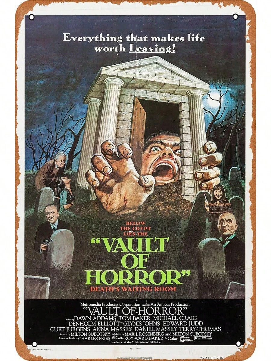 Vault Of Horror Horror Movie Poster Tin Sign Vintage Metal Sign Retro ...