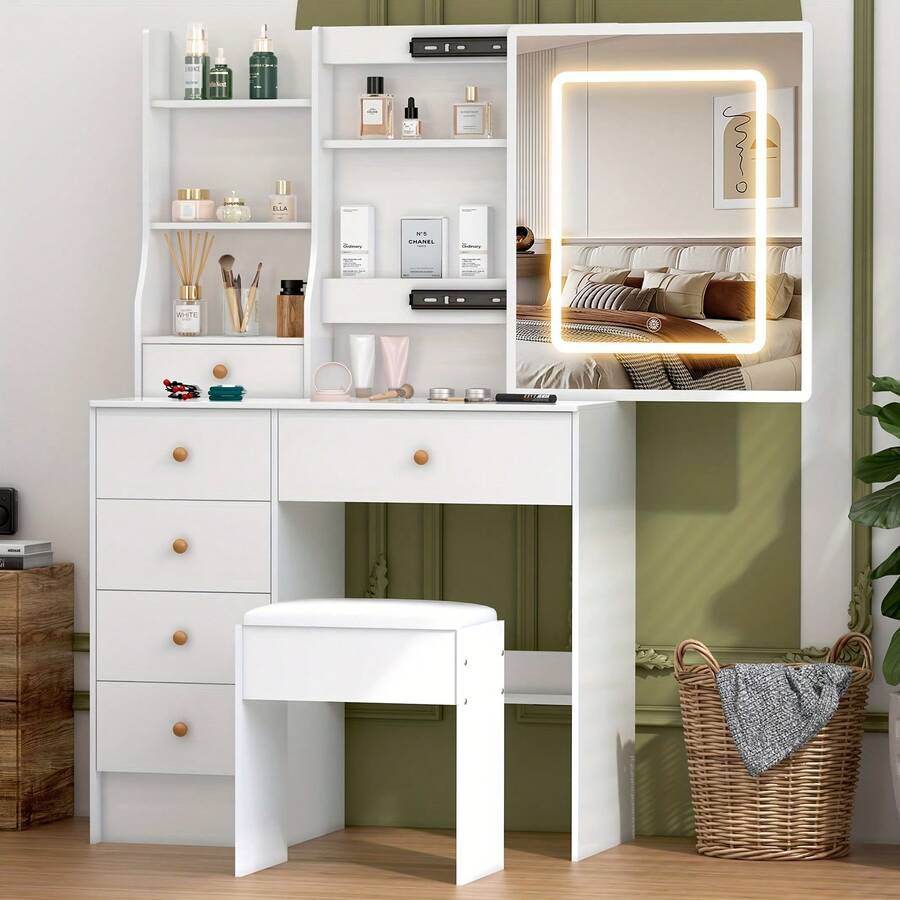 [Top Choice For Halloween And Christmas Gifts] Vanity Table With Makeup ...