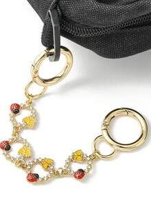 1pc New Vintage Fashion Crystal Ladybug & Butterfly Bag Chain Strap ...
