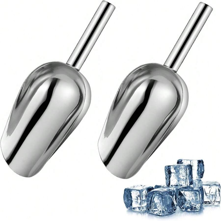 2/1 Pcs Stainless Steel Food Scoops Ice Scoops For Bulk Ingredients ...