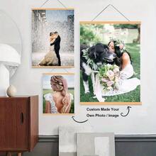 1pc Customized Photo Scroll Painting, Personalized Fashion-Themed Print ...