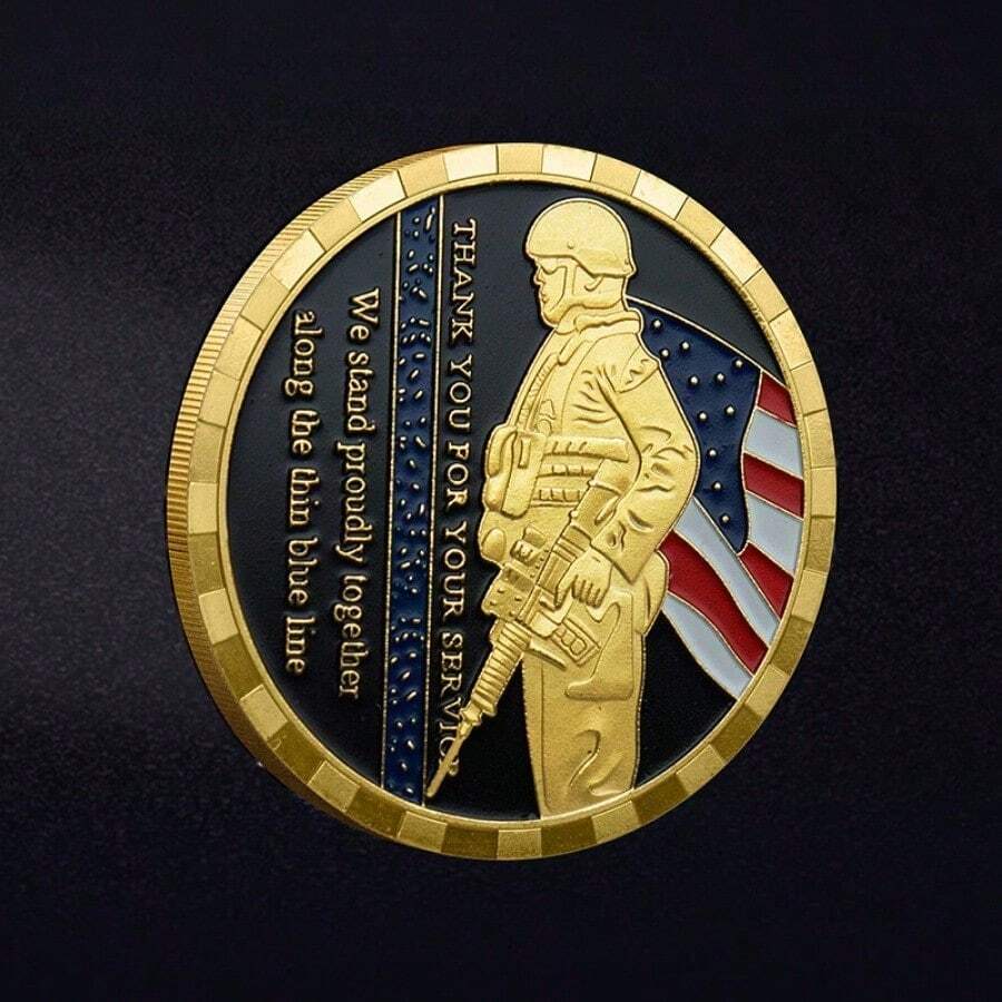 U.S. Military Coins Commemorative Coins, Soldier Academy Coins Gold ...