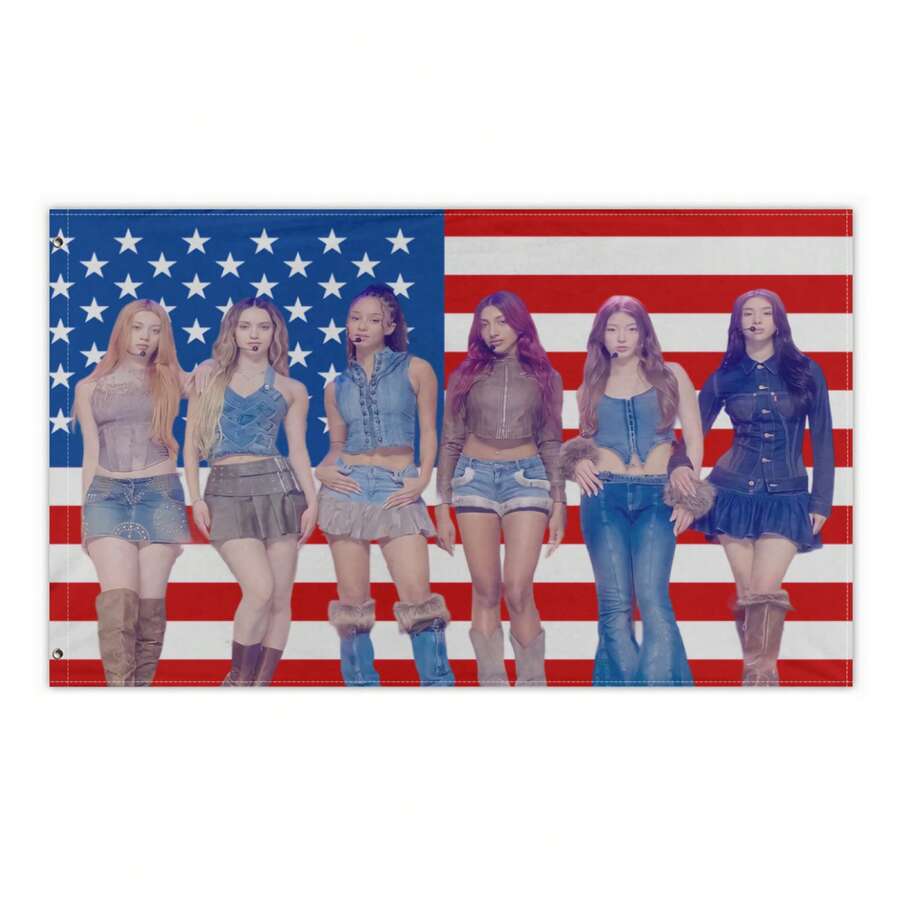 Katseye Members Visuals American Flag 3*5FT, Katseye Concert Flag ...