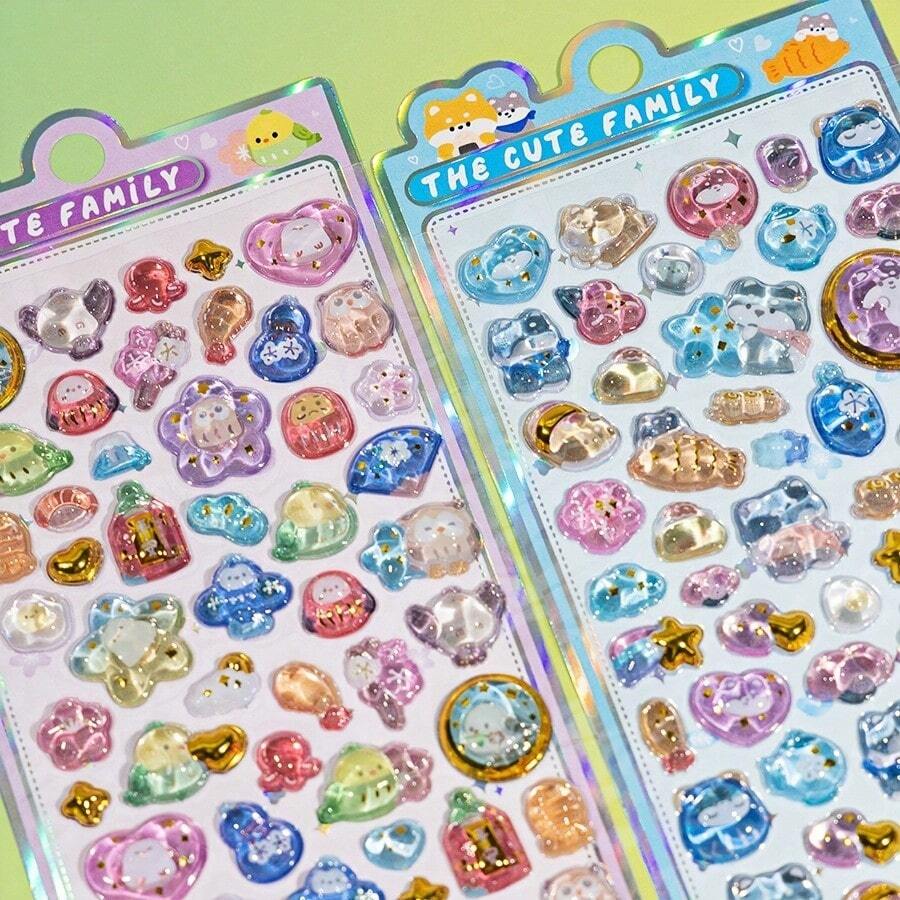 3D Sparkling Wobble Stickers Suitable For Phone Cases - An Ideal Gift ...