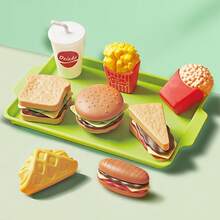 27PCS Simulation Food Toy Set, Including Hamburgers, Sandwiches, Fries ...