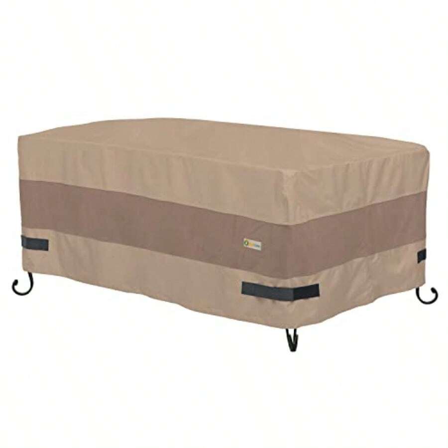 ASDF-Duck Covers Elegant Rectangular Fire Pit Cover 56" L x 38" W x 24 ...
