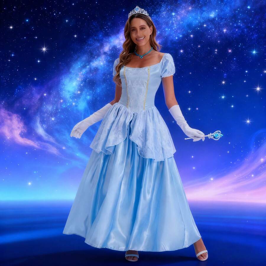 Urlaubsparty-Cos-Kostüm, Halloween-Cos-Damenkleid, Bühnen ...