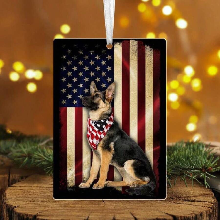 Christmas German Shepherd Gifts For Women Men - Acrylic Ornaments 2025 ...