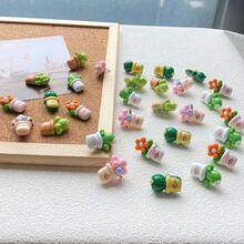 10/20 Pcs Cactus Push Pins Cute Plant Cactus Thumbtack For Decoration ...