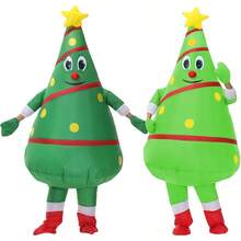 2 Packs Christmas Inflatable Costume Christmas Tree Outfit Blow-Up ...