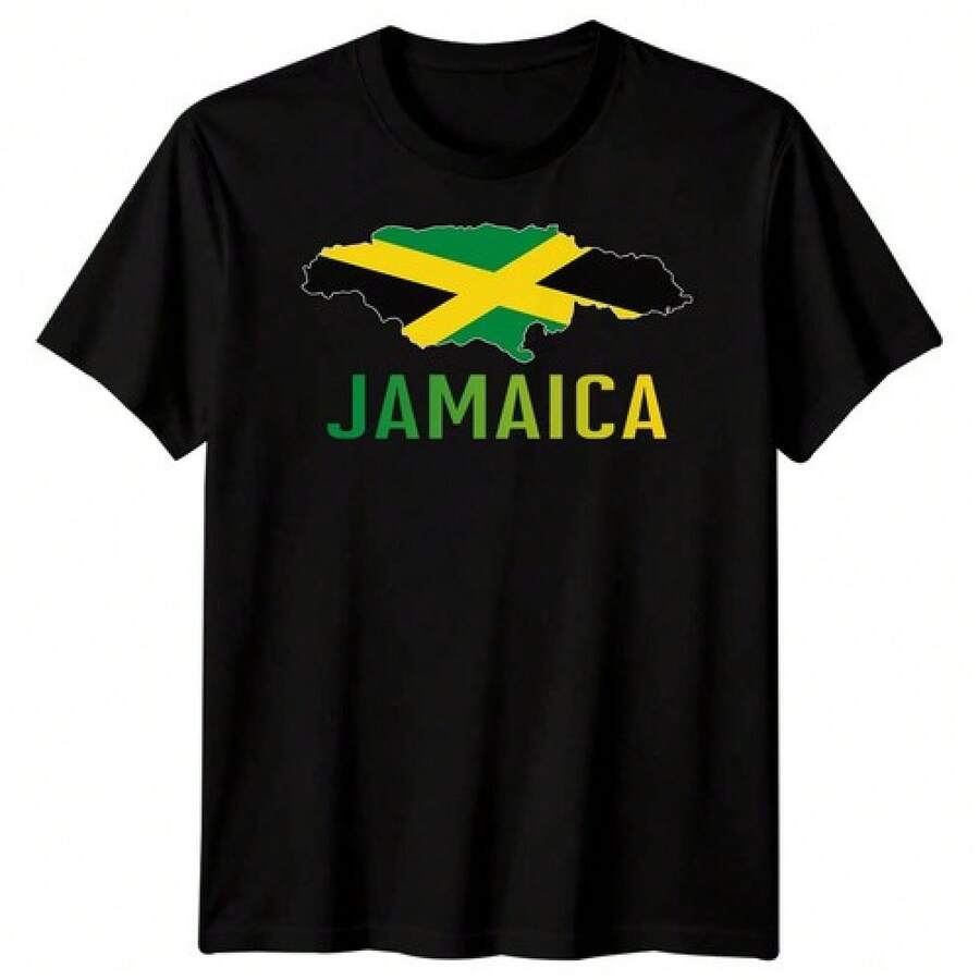 'Jamaica Map Countries Mens-Shirt Womens Tee Travel Souvenir Graphic ...