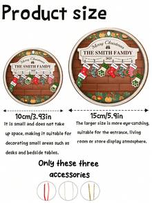 1PC Personalized Family Surname Christmas Stocking Ornaments Custom ...