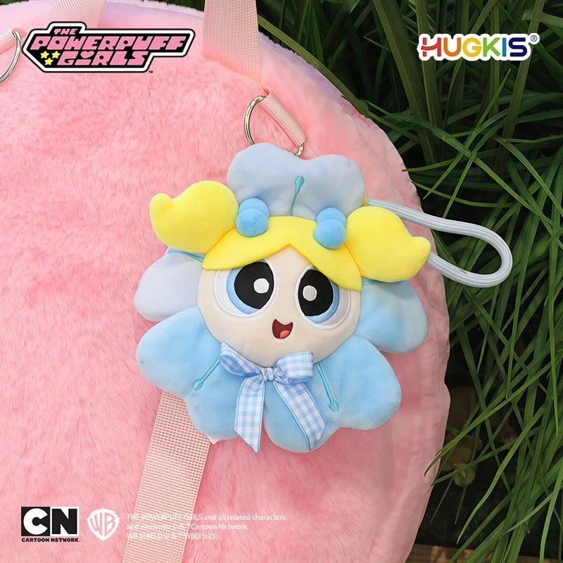Powerpuff Girls Cherry Blossom Plush Keychain - Buttercup, Cute Anime ...