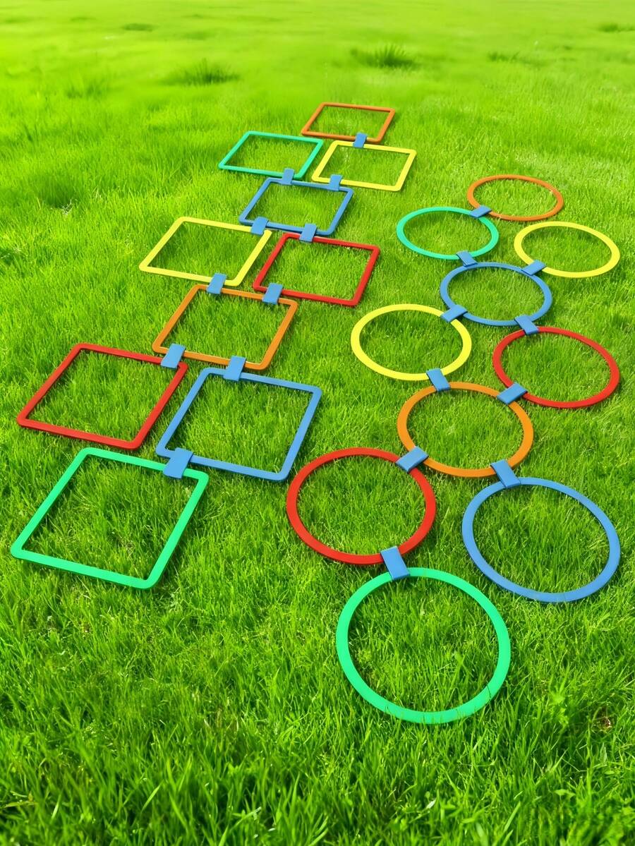 Square And Triangle Hopscotch Sets, Sensory Integration Training ...