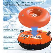 43.3 Inch Snow Tube PVC Cold Proof Inflatable Snow Sled Ski Ring Winter ...
