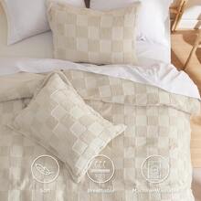 Funda nórdica a cuadros estilo bohemio, ropa de cama suave y shabby ...