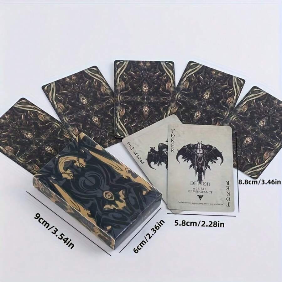 1pc-A 55-Card Set Of Retro And Mysterious Poker Cards ~~ Retro Devil's ...