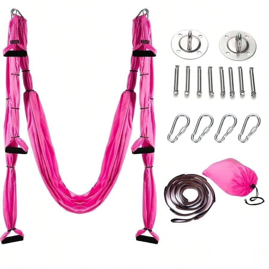 Aerial Yoga Swing Set Aerial Silks With Ceiling Mount Kit And Extension ...