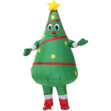 2 Packs Christmas Inflatable Costume Christmas Tree Outfit Blow-Up ...