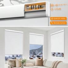 Persianas motorizadas con control remoto 100% opacas, persianas ...