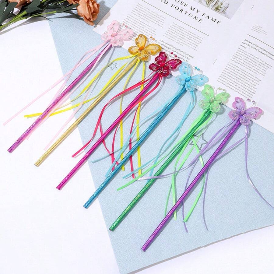 1pc/Set Girly Butterfly Fairy Wand, Princess Decor Hand-Held Magic Wand ...