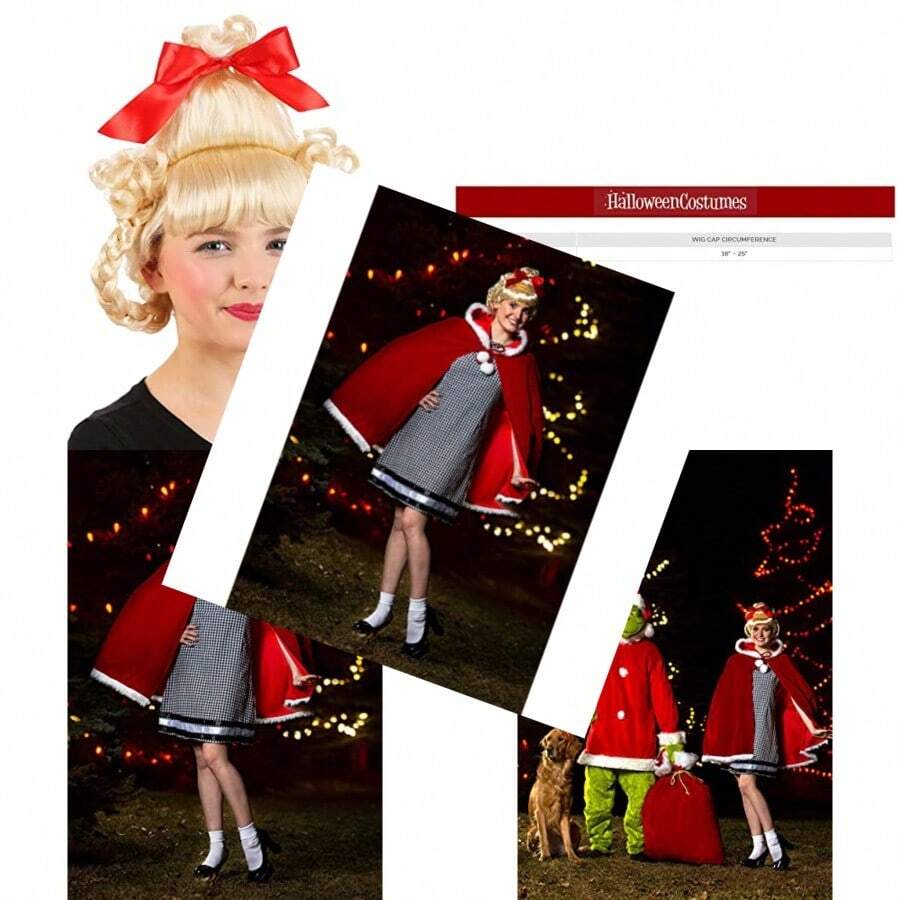 The Cindy Lou Who Wig For Girls Blonde Movie Character Wig Christmas ...