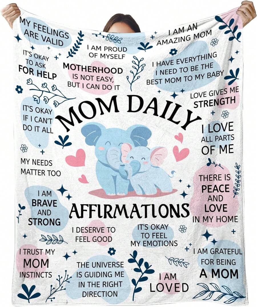 New Mom Gifts Blanket For Women, Gifts For Mother From Daughter Son ...