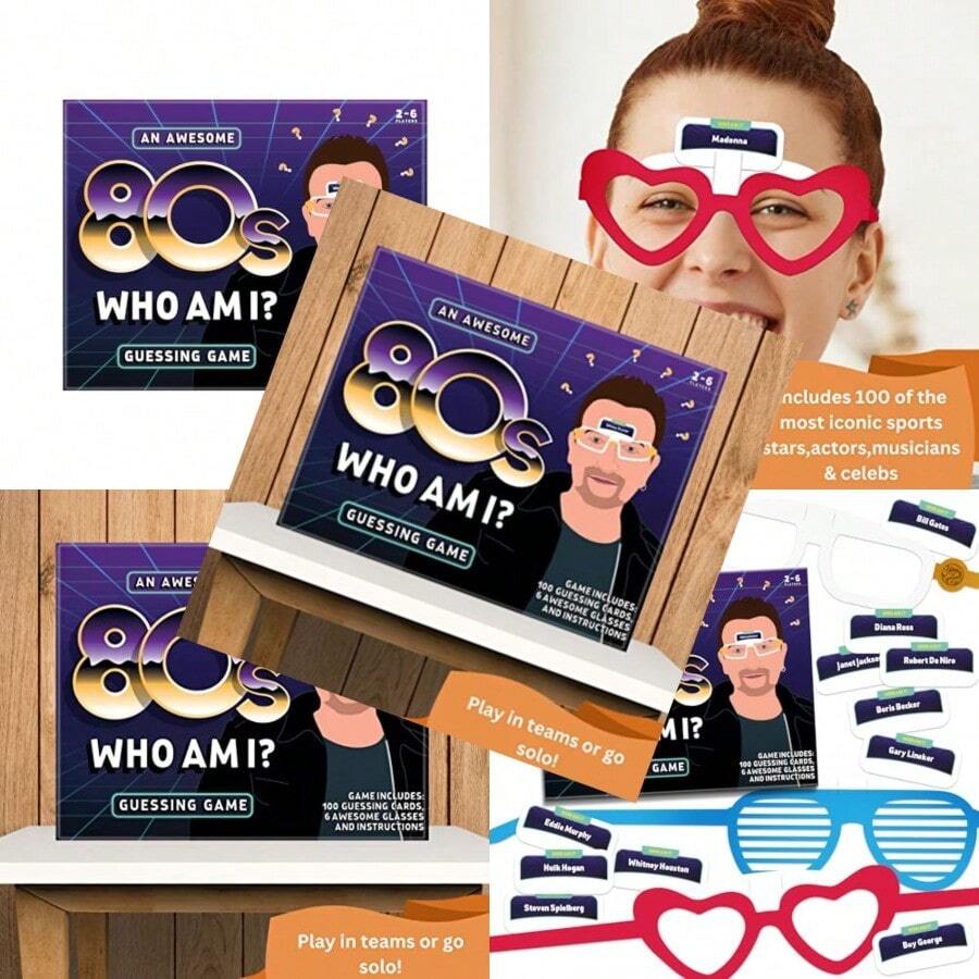 Gift Republic Who Am I 80-S Gu Game Multicolor 20x15 Cm | SHEIN USA