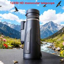 1pc New 12X50 Monocular Telescope, Suitable For Adults, High-Definition ...