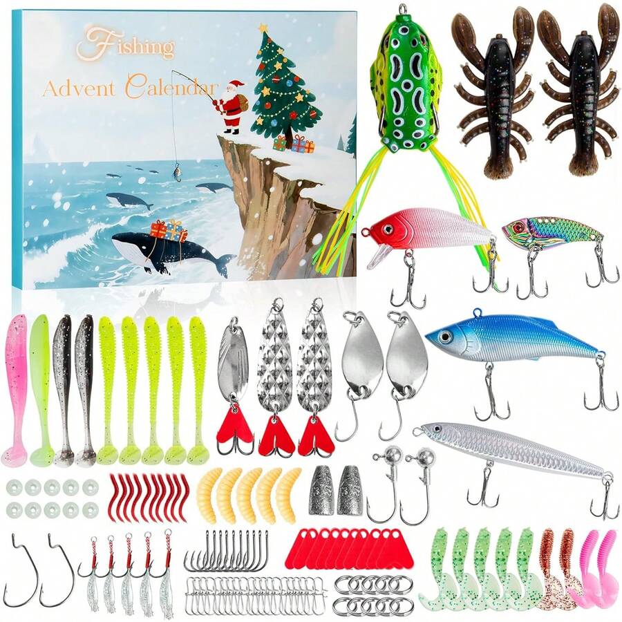 Fishing Advent Calendar 2025, Fishing Lure Advent Calendar 2025, 24 ...