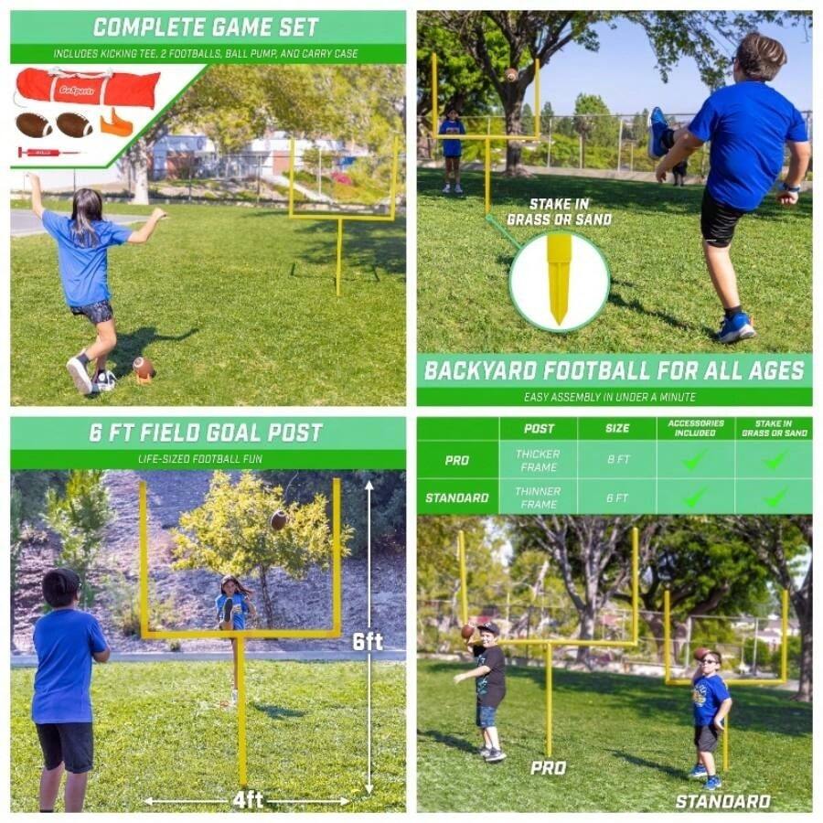 Field Goal Post - 6 Or 8 Ft Backyard Game | SHEIN USA