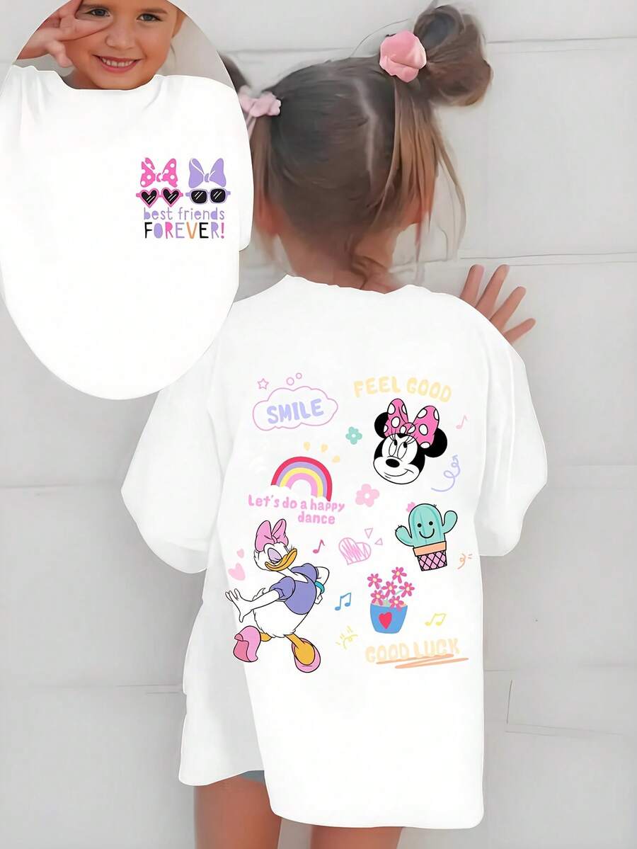 Disney Camisetas temáticas de Disney y dais, estampado de doble cara de ...