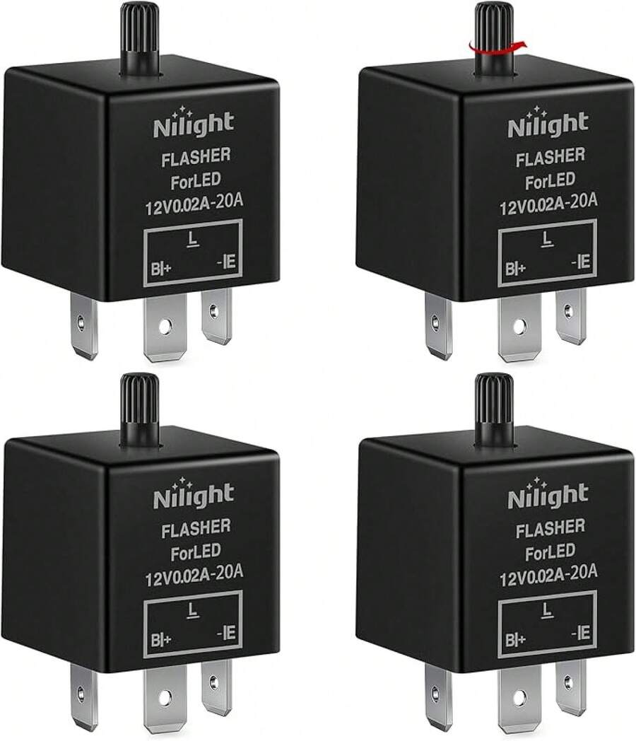 Nilight 50003R - Juego de 5 pines 30/40 A 12 V SPDT con enchufe de relé ...