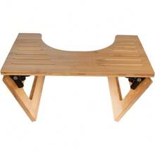 Bamboo Toilet Stool For Bathroom, Foldable Poop Stool For Adults ...