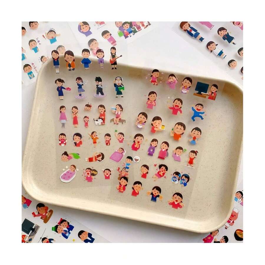 24pcs Japanese Cartoon Stickers, Emoticon Meme Character Stickers ...