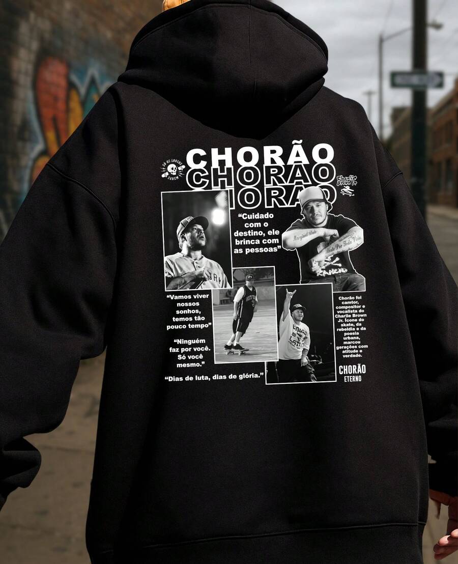 Unisex Hoodie Charlie Skater Chorão Brown Jr Rapper Band Days Of ...