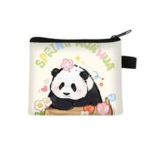 A Panda Huahua Children's Coin Purse Cute Cartoon Print Card Holder ...