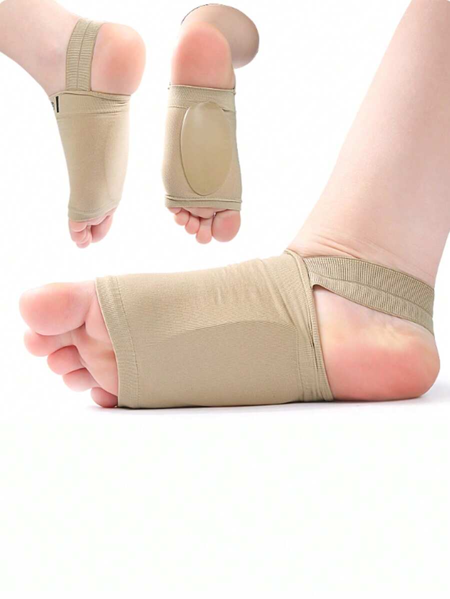 1 Pair Of Arch Support Sleeves (With Gel Pads), Half-Padded Foot With ...