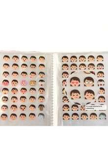 24pcs Japanese Cartoon Stickers, Emoticon Meme Character Stickers ...