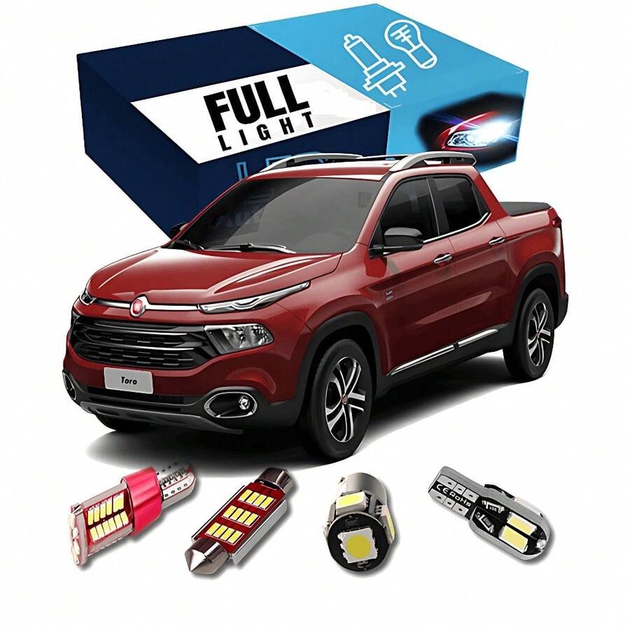 Kit Lâmpadas Led Fiat Toro Pingo Teto Ré Placa | SHEIN Brasil