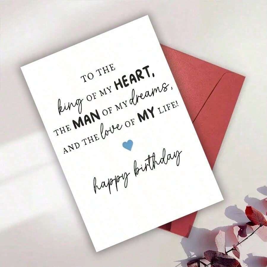 Birthday Greeting Card For Husband, Boyfriend, Or Partner - Romantic ...