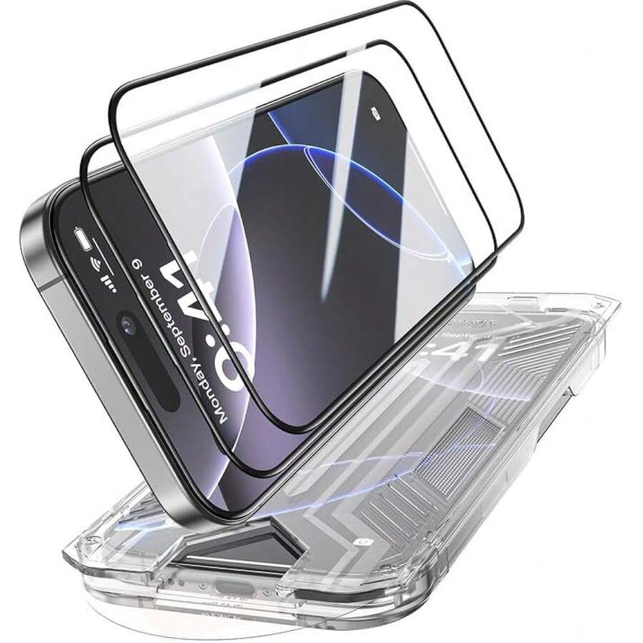 Pack For 15 Pro Tempered Glass Screen Protector:9H+ Durable, Auto ...