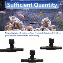 Aquarium Control Valves, 10 Pack Shaped Control, Single Way Plastic ...