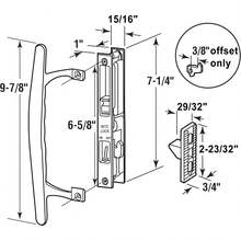Flush Mount Non-Keyed Sliding Glass Door Handleset, 6-5/8 H.C., Fits 1 ...