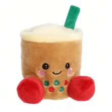 Aurora Mini Chewy Festive Boba Palm Pals Festive St￭ Animal Brown 4.5 ...