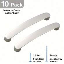 5pcs / 10pcs Brushed Nickel Aluminum Cabinet Handles - Modern Metal ...